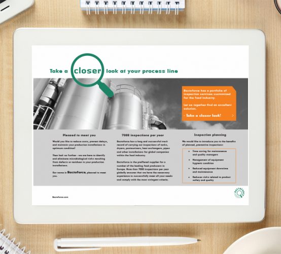Brochure: Bactoforce Corporate brochure and inspection overview